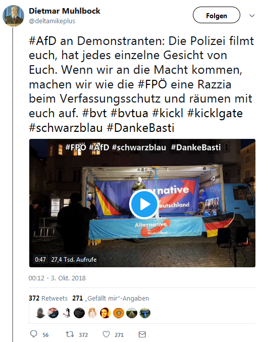 AfD-Redner in Rosenheim droht Gegendemonstranten an, nach der ...